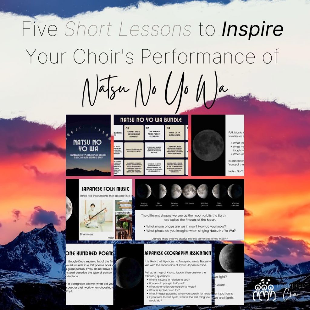 Natsu No Yo Wa Lesson Plan Bundle - Inspired Choir