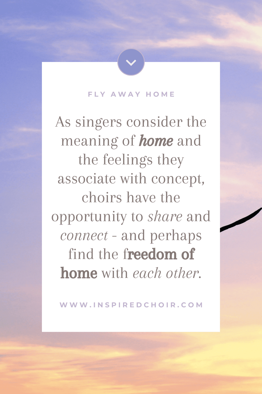 Fly Away Home by PinkZebra - Inspired Choir