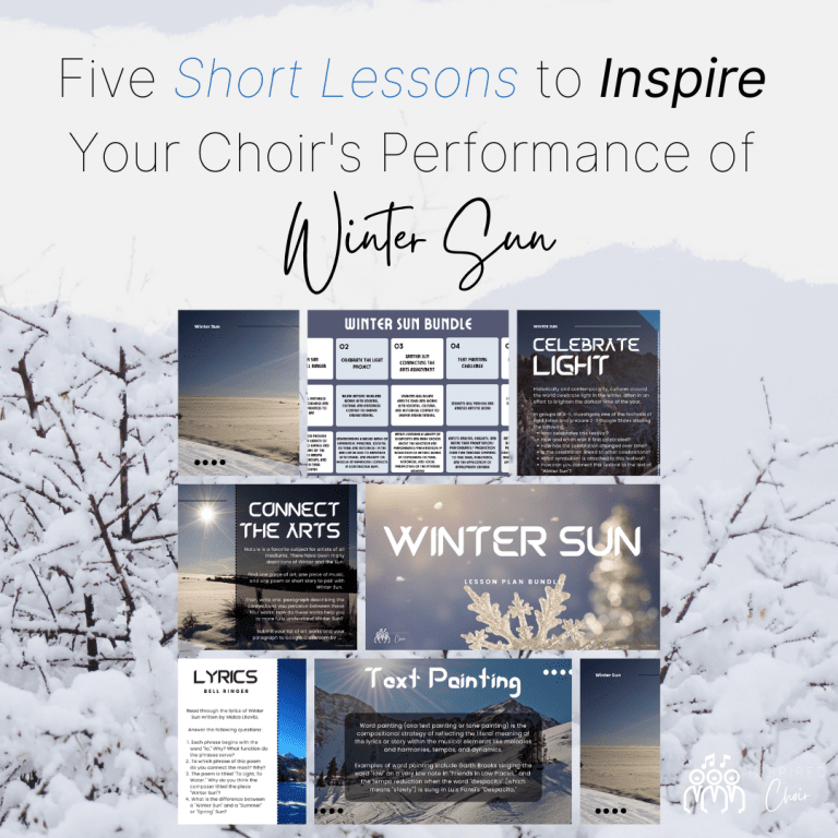 Winter Sun by Don MacDonald - Inspired Choir