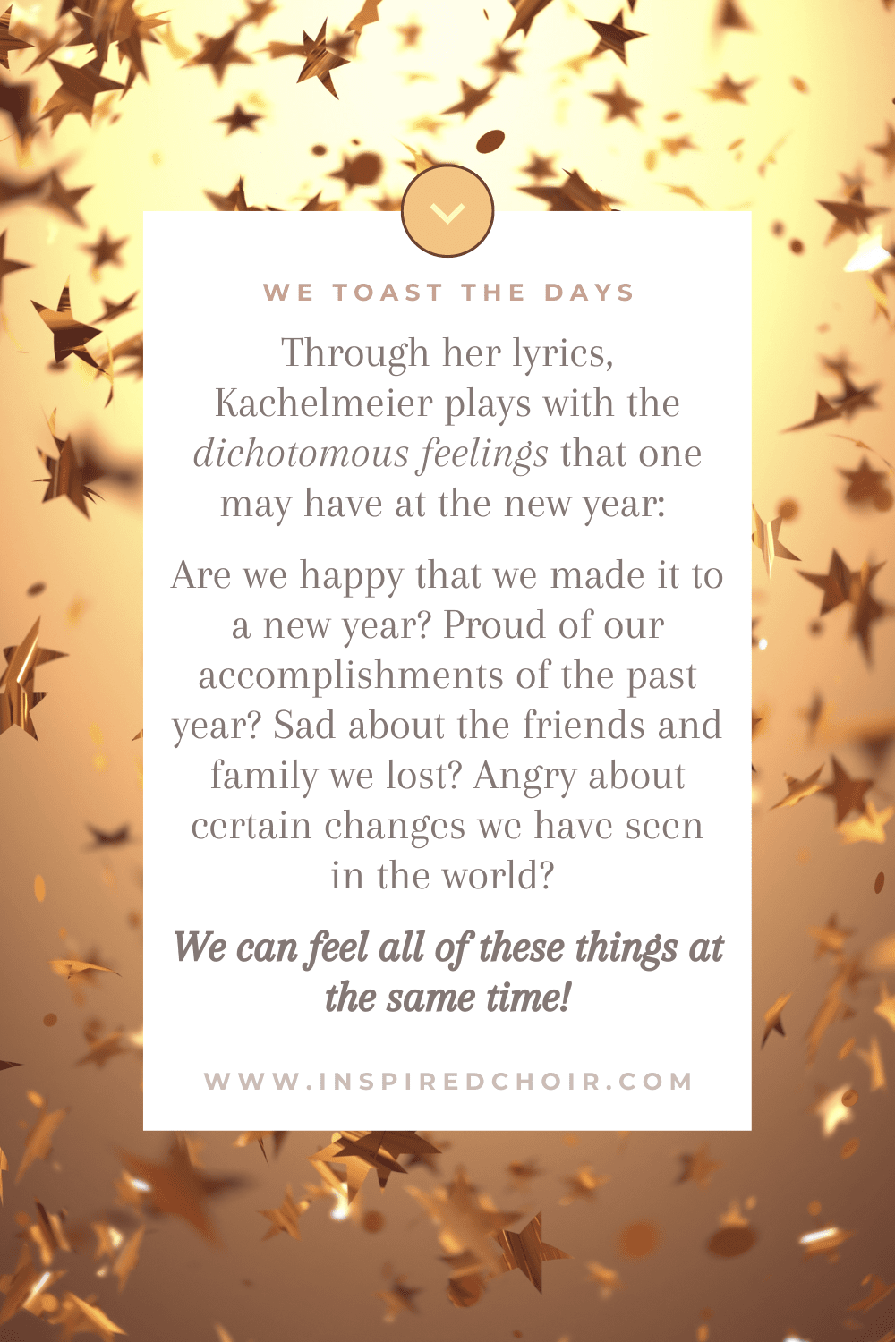 We Toast the Days by Linda Kachelmeier - Inspired Choir