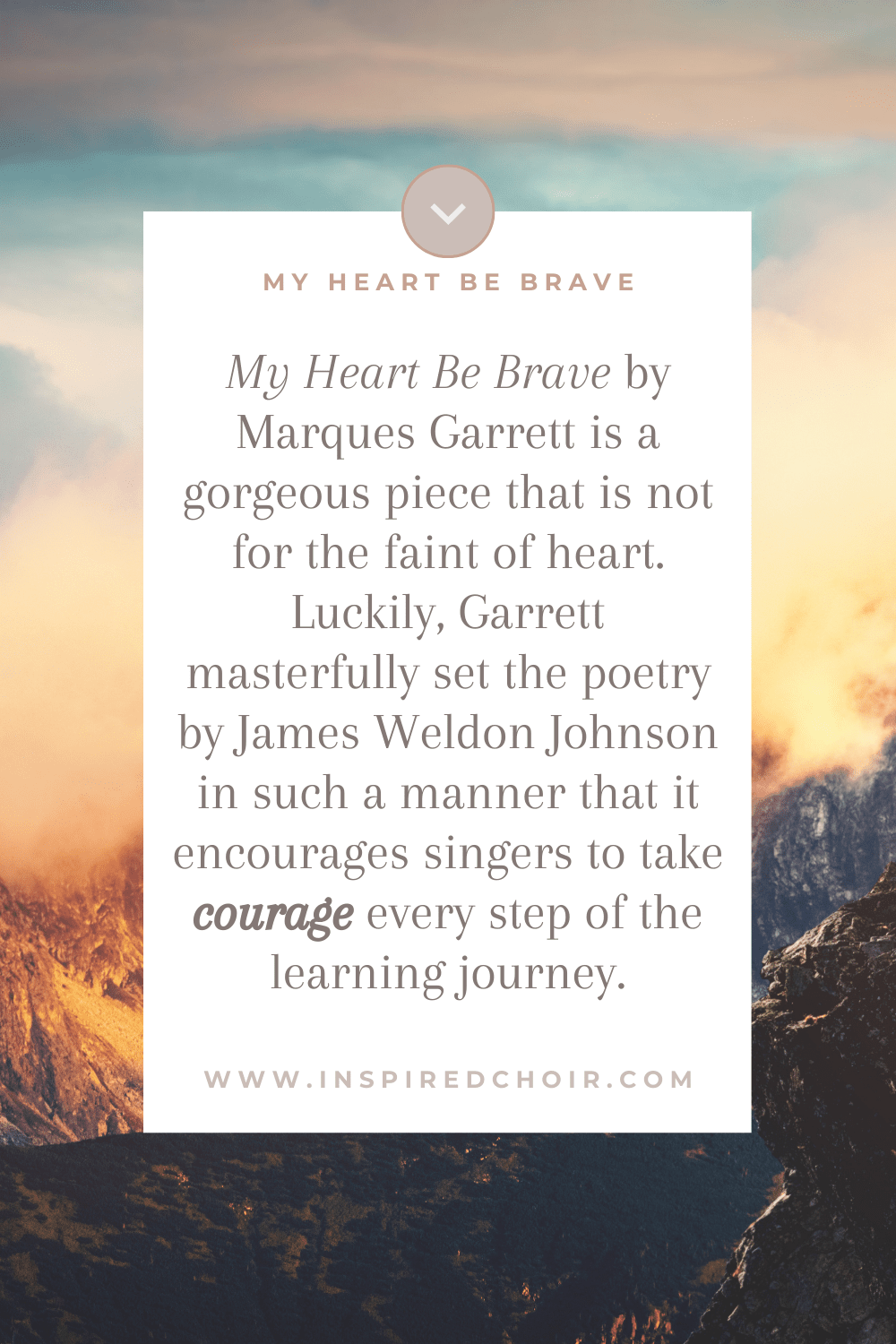 My Heart Be Brave by Marques Garrett - Inspired Choir